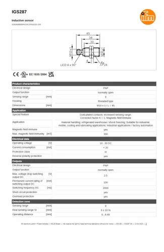 Igs287 Ifm Sensor At ₹ 6000piece Ifm Temperature Sensor In Ghaziabad Id 2853267127348