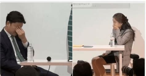 실명·욕설 난무 기자회견에얼굴 감싸 쥔 민희진 변호사