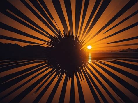 Premium Ai Image Sunset Background