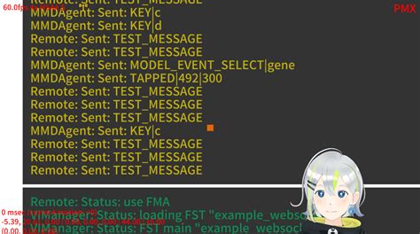 Connection Using Websocket Mmdagent Ex