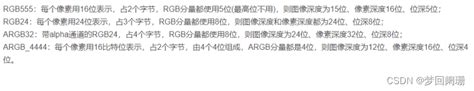 《opencv实用探索·二》根据rgb的像素排列来理解图像深度、像素深度和位深度rgb24 存储 高位 低位 Csdn博客