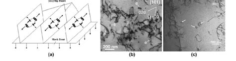 A Nucleation Of Dislocation Loops At The Shock Front B And C Download Scientific Diagram