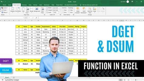 Dget And Dsum Function In Excel Excel Most Important Function In Hindi Excel Tutorial By Raj