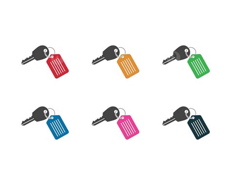 Key Vector Icon Illustration Template Badge Label Design Vector Badge