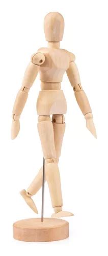 Boneco Articulado De Madeira Desenho Manequim 20 Cm Modelo MercadoLivre