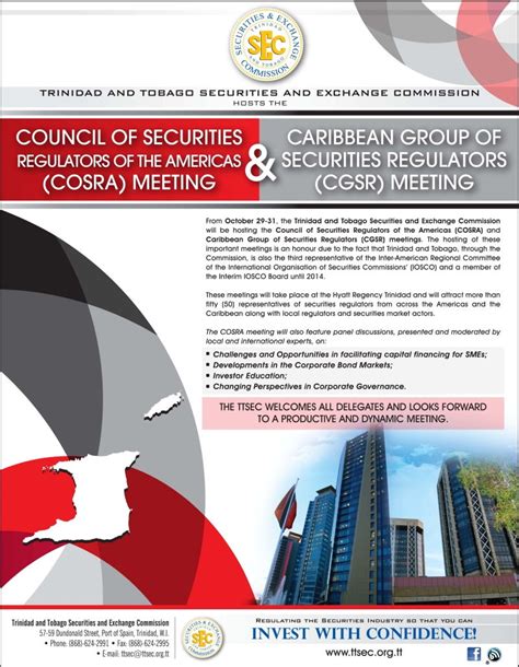 Caribbean Group Of Securities Regulators Cgsr Meeting Ttsec