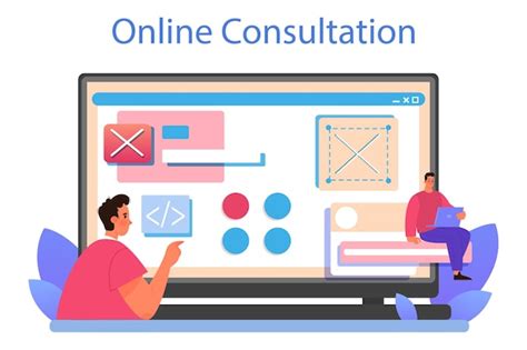 Free Vector Linear Web Development Illustration