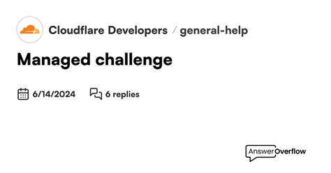 Managed Challenge Cloudflare Developers