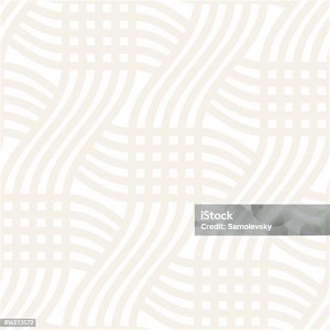 Seamless Subtle Cross Lattice Pattern Abstract Geometric Tiling Mosaic Stylish Background Design