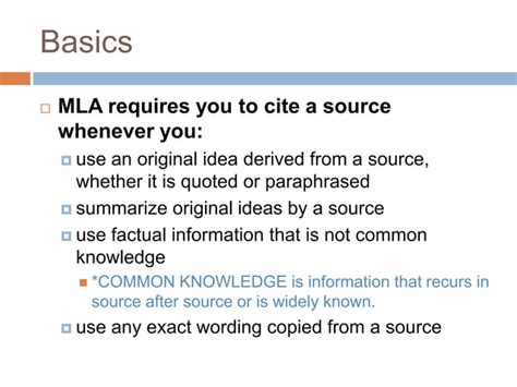 Mla Style Power Point Ppt