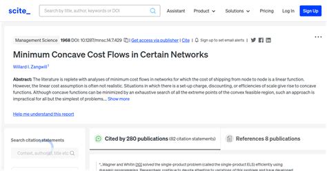minimum concave cost flows in certain networks