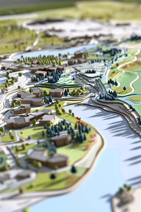 A Detailed 3d Regional Gis Map Illustrating Climate Adaptation