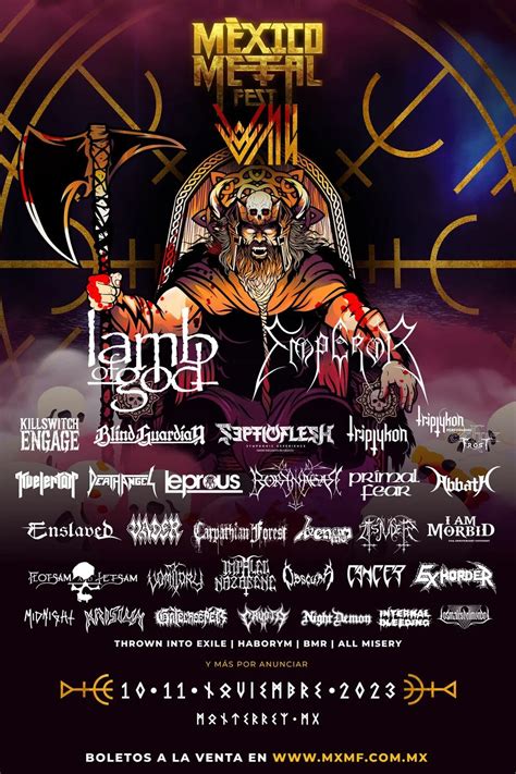 De Lamb Of God A Emperor Estas Son Las Bandas Confirmadas Para El