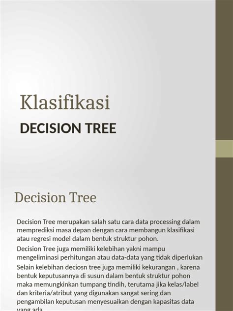Klasifikasi Decision Tree Pdf