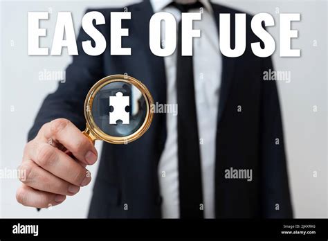 Conceptual Display Ease Of Use Word For User Friendly Easy To Operate