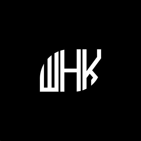 Whk Letter Logo Design On Black Background Whk Creative Initials