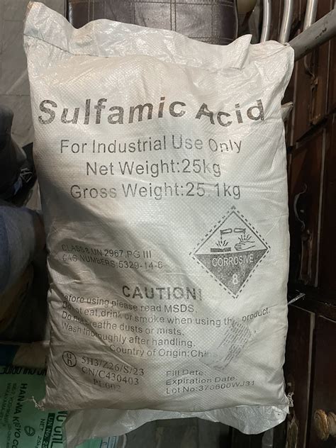 Sulfamic Acid Available At Public Scientific Store