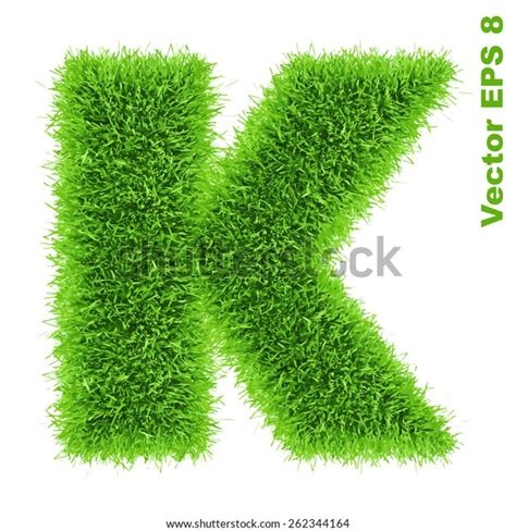 Letter Grass Alphabet Vector Illustration Eps Stock Vector Royalty