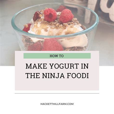 How To Make Yogurt In The Ninja Foodi Hackett Hill Farm