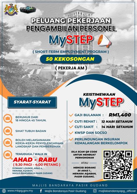 Iklan Jawatan Majlis Bandaraya Pasir Gudang Portal Kerja Kosong Graduan