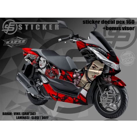 Jual Decal Sticker Honda PCX New 160 Fullbody Sticker Decal Variasi
