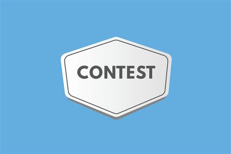 Contest Text Button Contest Sign Icon Label Sticker Web Buttons 23399693 Vector Art At Vecteezy