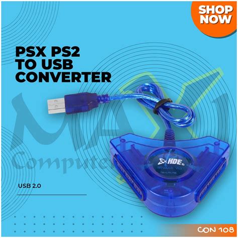 Jual Psx And Ps2 Controllers Port To Usb 2 0 Dual Port Ps2 Adapter