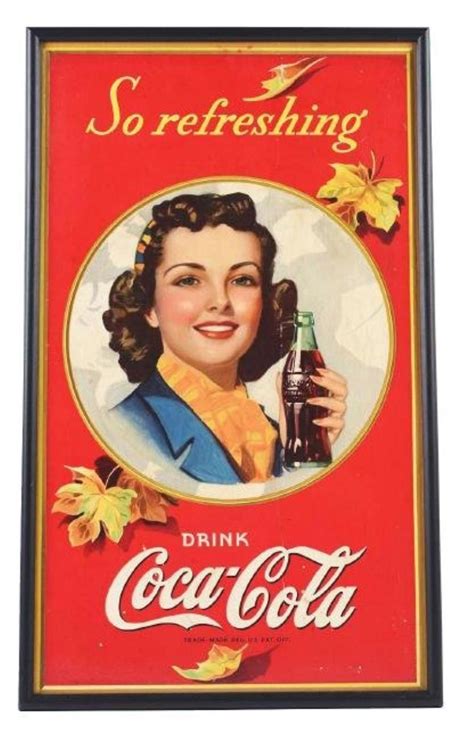 Coca Cola Rollerskate Girl Cardboard Advertising Sign Value Price Guide