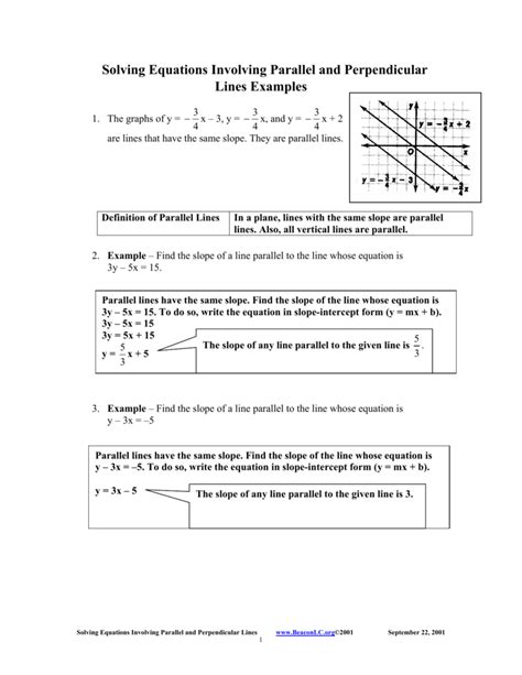 Parallel And Perpendicular Worksheet Answers Db Excel Com
