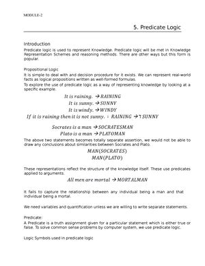 Symbolic Reasoning Under Uncertainty A Grade Essay Symbolic