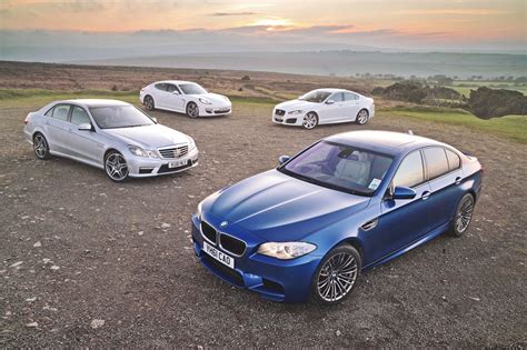 Porsche Panamera Vs Bmw M Jaguar Xfr And Mercedes E Amg Verdict Evo