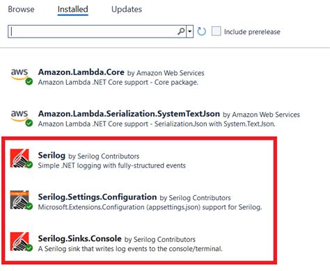 Coderjony Serilog In Aws Lambda Using Net Core