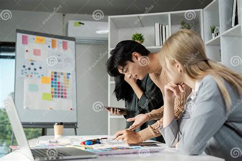 Creative Team Collaborating On Ux Ui Design For Business Solutions In