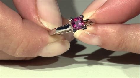 Tanzanian Raspberry Rhodolite 0 72ct Sterling Silver Ring