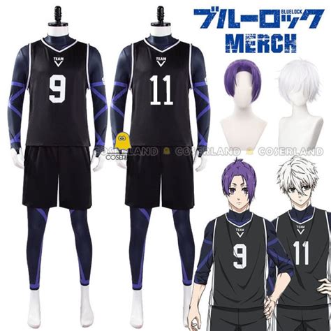 Anime Blue Lock Nagi Seishirou Mikage Reo Cosplay Costume Wig Football