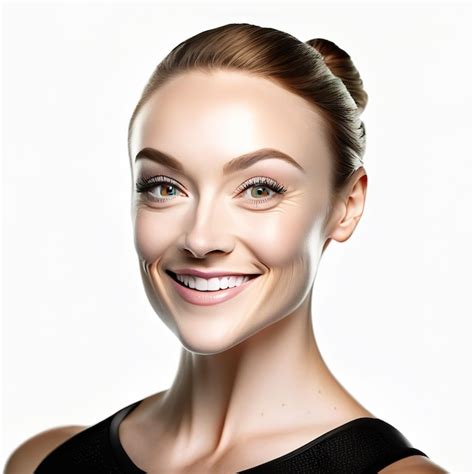 Premium Ai Image Photo Of Happy Young Woman With Perfect Skin