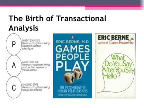 Transactional Analysis By Dr Eric Berne