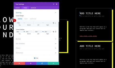 using divi s text module to create block elements in your divi page design
