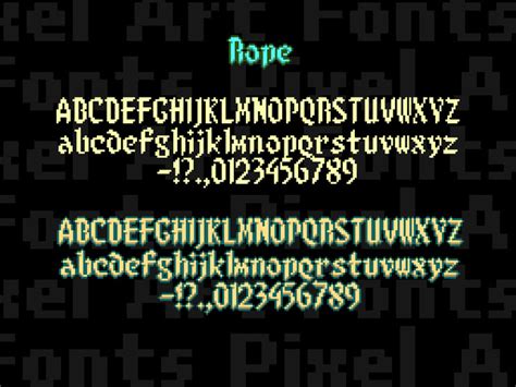 Pixel Art Fonts For Unity