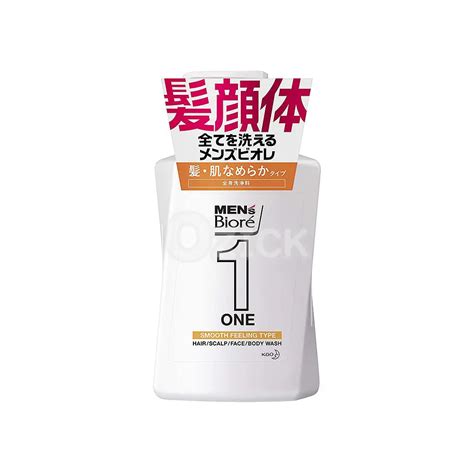 Kao 맨즈 비오레 One 올인원 전신세정료 머리 피부 윤기타입본체 480ml 모코몬 일본직구
