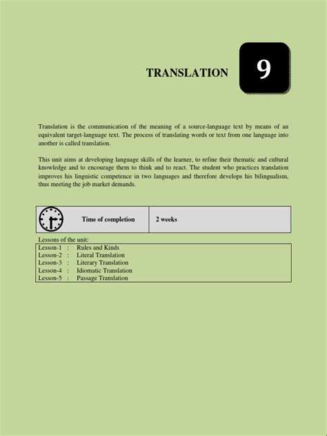 Unit 09 Pdf Translations Idiom
