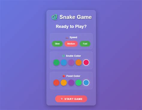 Free Customizable Snake Game Html Css And Javascript Source Code
