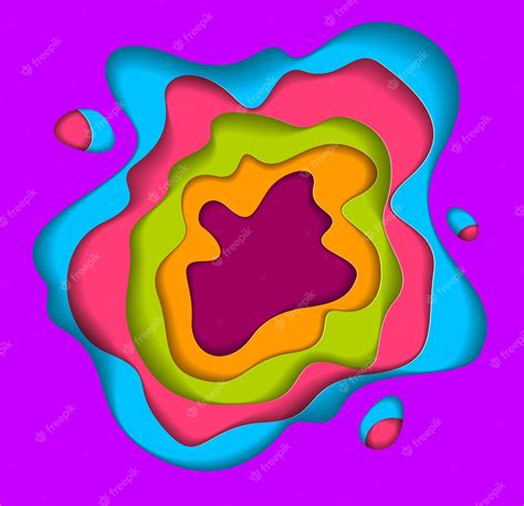 Premium Vector 3d Abstract Background With Paper Cut Shapes Vector Illustration In Paper Cut