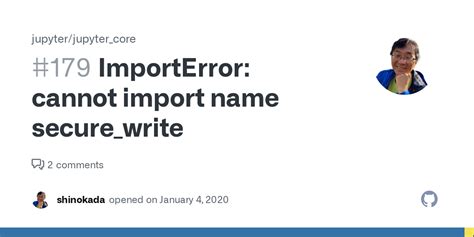 ImportError Cannot Import Name Secure Write Issue Jupyter Jupyter Core GitHub