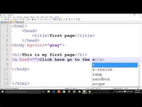 How to link one page to another page in HTML - YouTube