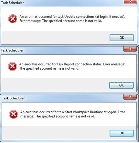 Task Scheduler Errors Windows 7 Windows Spiceworks Community