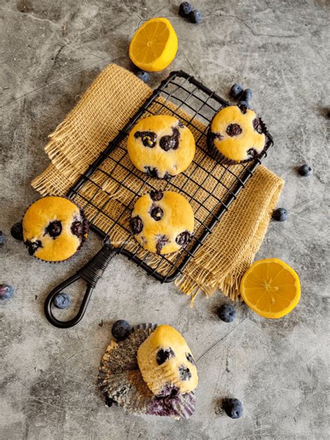 Eggless Blueberry Lemon Muffins Cakeworkorange