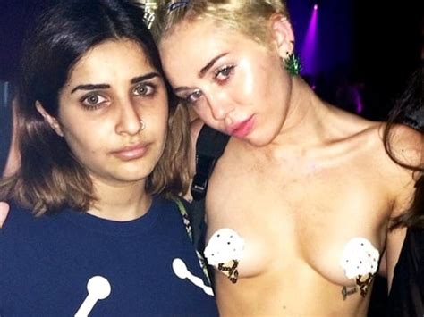 Miley Cyrus Topless With Pasties On At A Rave