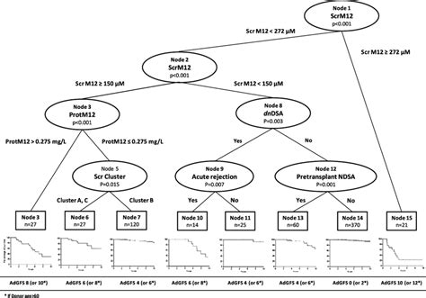 conditional inference tree applied for graft survival with predicted