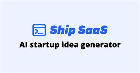 What To Ship Ship SaaS